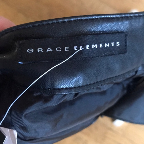 Grace Elements | Skirts | Grace Elements Faux Leather Skirt | Poshmark
